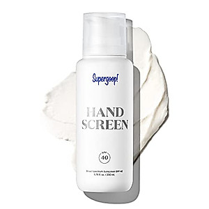 Supergoop! Handscreen SPF 40, 6.76 fl oz - Preventative, SPF Hand Cream For Dry Cracked Hands - Fast-Absorbing, Clean ingredients, Non-Greasy Formula - With Sea Buckthorn, Antioxidants & Natural Oils