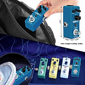 Rowin Analog Dumbler Overdrive Pedal for Guitar and Bass True Bypass