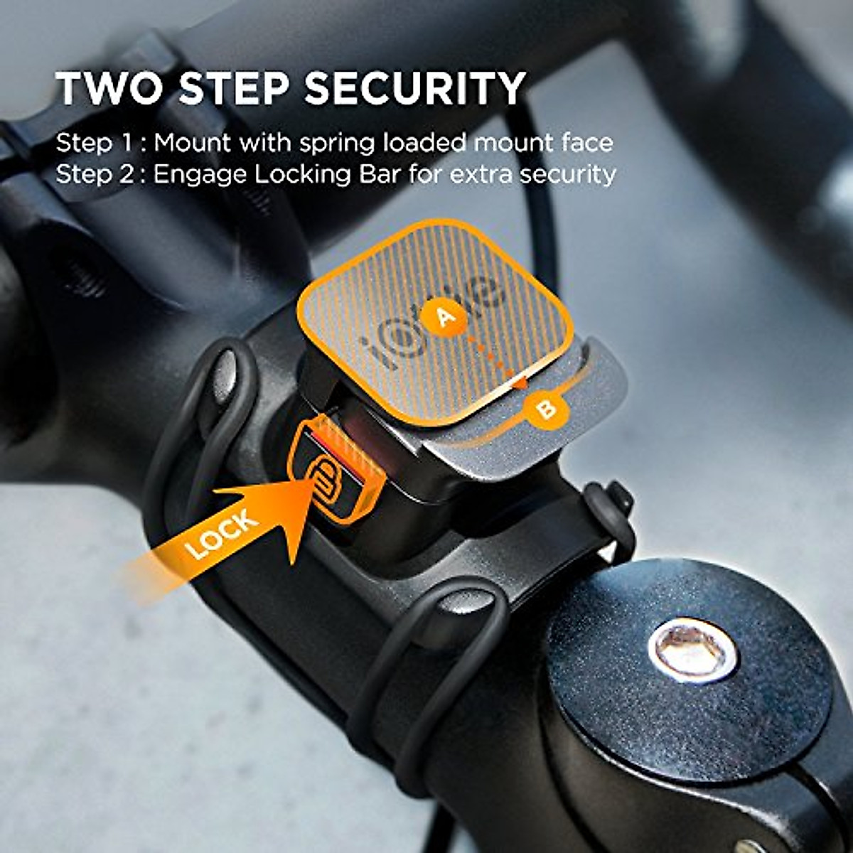 iOttie Active Edge™ Go Bike Phone Holder Bar Mount || Smartphone | iPhone Xs Max R 8/8S 7 Plus 6S 6 SE Samsung Galaxy S8 Plus S8 Edge S7 S6 Note 8 5 (HLBKIO104)
