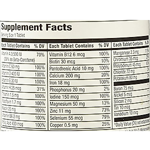 Equate - Complete Multivitamin Multimineral, 200 Tablets