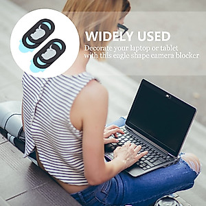 OSALADI Webcam Cover Webcam Cover Slider 2PCS Cute Elephant Pattern Web Camera Cover for Phone Laptop Tablet Camera Cover Slide Privacy Blocker Webcam Cover Computer Camera