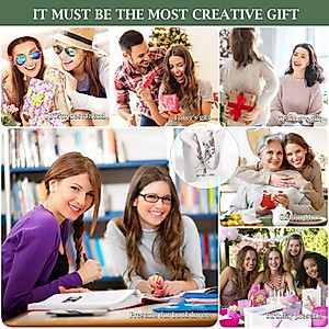 Andeiltech Canvas Tote Bag for Women Aesthetic Floral Tote Bag Wildflower Printed Book Lover Shoulder Reusable Grocery bags