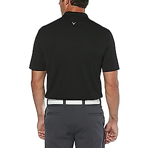 Callaway Men's Short Sleeve Core Performance Golf Polo Shirt with Sun Protection (Size Small-4X Big & Tall), Black, XX-Large