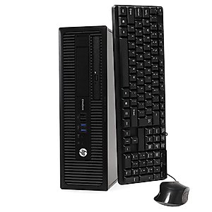 HP EliteDesk 800G1 Small Form Desktop Computer Tower PC (Intel Quad Core i5-4570, 16GB Ram, 240GB Solid State Drive, WiFi and HDMI Adapters) Win 10 Pro (Renewed) (800G1 HDMI)