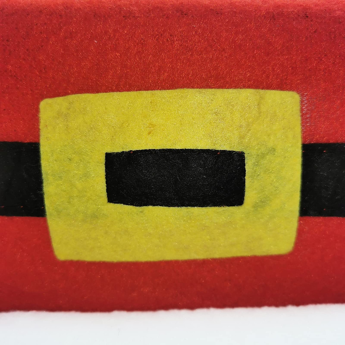 ZARSIO Tissue Box Cover Rectangular Santa Tissue Holder Paper Towel Holder Christmas Decorations(Santa Claus Belt)