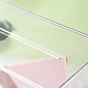 Acrylic Card Box with Slot, Clear Envelope Gift Box for Wedding Bridal Shower Party