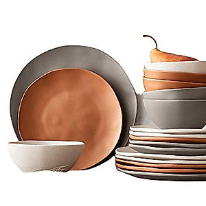 Member's Mark 18-Piece Break-resistant Wheat Straw Dinnerware Set (Neutral)