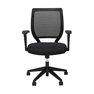 HON Mesh Mid-Back Task Chair, 41" x 26.3" x 35.3", Black