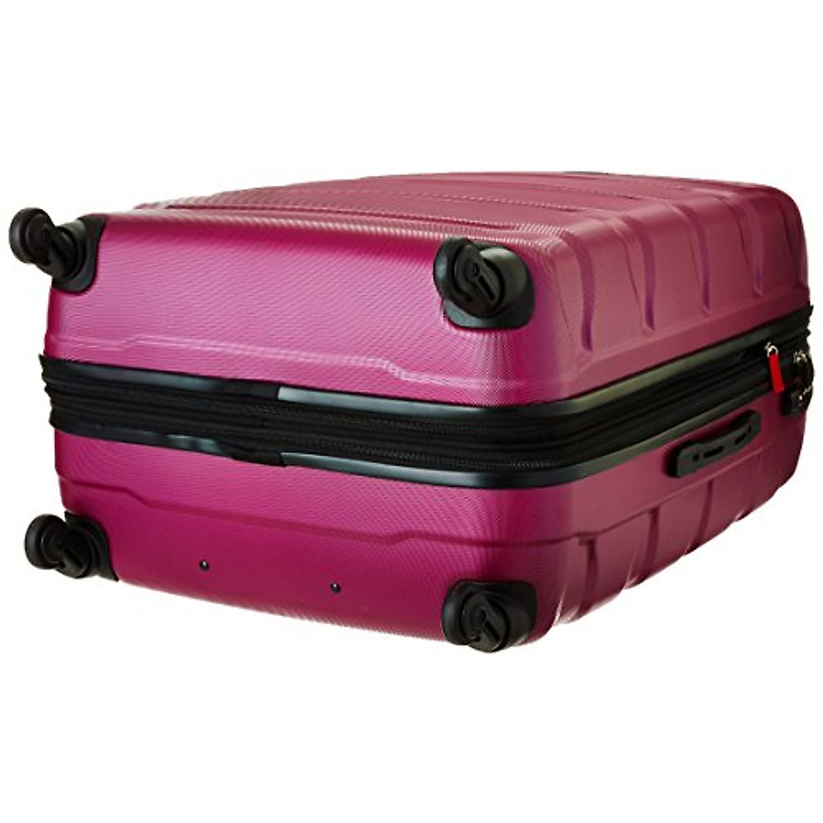 Samsonite Omni PC Hardside Expandable Luggage with Spinner Wheels, Radiant Pink, Checked-Large 28-Inch