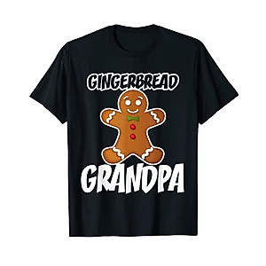 Gingerbread Grandpa Christmas Stocking Stuffer T-Shirt