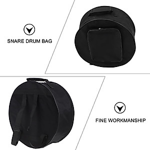 Generic Oxford Cloth Snare Drum Carrying Bag: 13/ 14inch Snare Drum Gigbag Padded Portable Snare Drum Backpack, with Shoulder Straps and Carry Handle (IL271205XBZXPROP8TDRKWH)