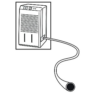 LDR Industries 504 1300 Garden Dehumidifier Drain Hose, 5ft, Green Rubber Finish, 5', 5 Feet