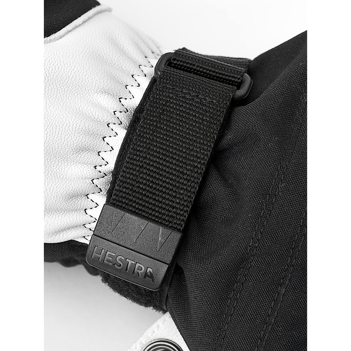 Hestra Army Leather Heli Ski Glove - Classic Snow Mitten for Skiing, Snowboarding and Mountaineering, Black, 7