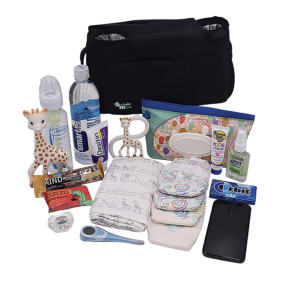 Kool-ala Mama, Universal Stroller Organizer with Insulated Cup Holders, Bonus Bag Hook & Diaper Changing Pad, Stroller Caddy, Detachable Wallet, Fits Bugaboo, Baby Jogger, Britax, Uppababy, Graco