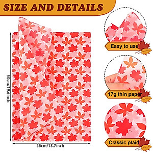 90 Pieces Thanksgiving Tissue Paper Brown Orange Tissue Paper for Gift Fall Wrapping Tissue Paper Fall Wrapping Paper Maple Leaves Pumpkin Printed Assorted Tissue Paper for Gift Bags