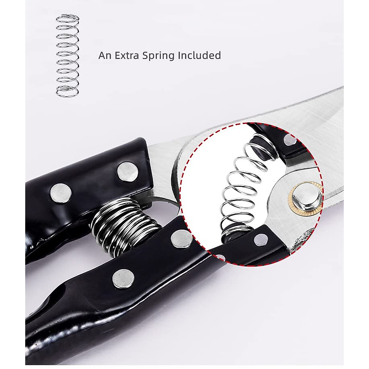 8" Garden Premium Bypass Pruning - Shears Ultra Sharp Pruners with Grade Stainless Steel Professional Perfectly Cutting Through Anything Plant in Yard and Bonsai