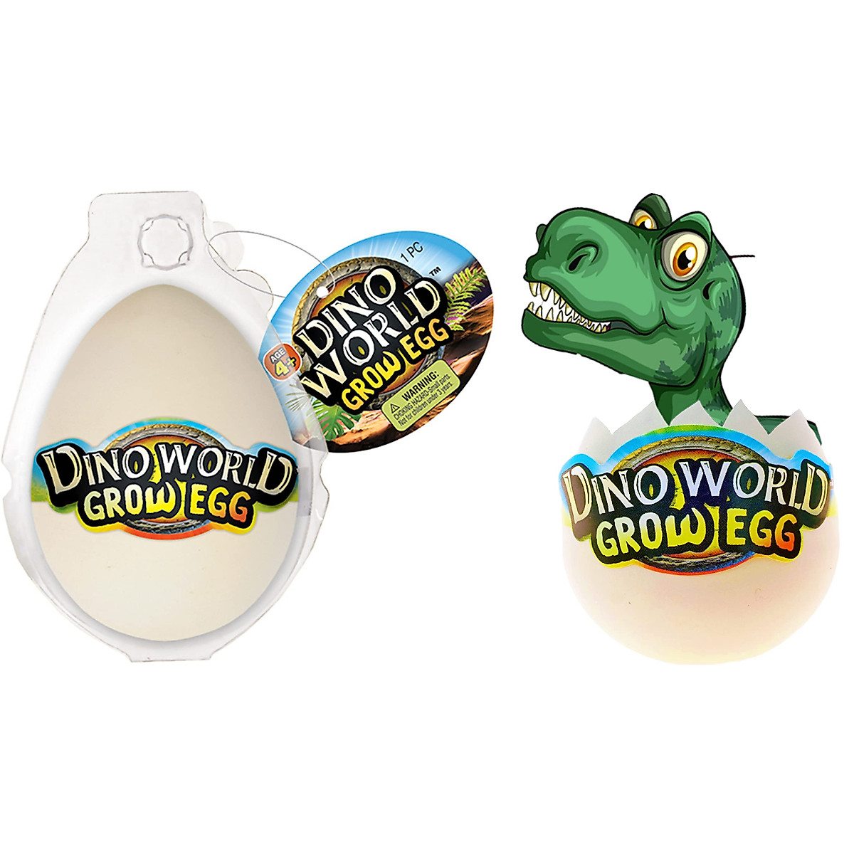 JA-RU Dinosaur Egg Growing Toys (1 Egg Assorted) Magic Surprise Hatching & Grow in Water Animals for Kids. Prefilled Toys. Bulk Jurassic Party Favors Easter Basket Fillers. 1745-1A