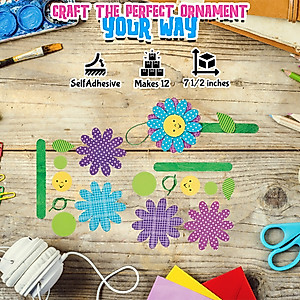 Flower Ornament Craft Kits (Makes 12) Spring Crafts for Kids and Fun Home Activities