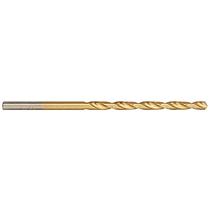 10 PACK 1/8" TITANIUM COATED HSS DRILL BITS FOR WOOD, METAL & PLASTIC