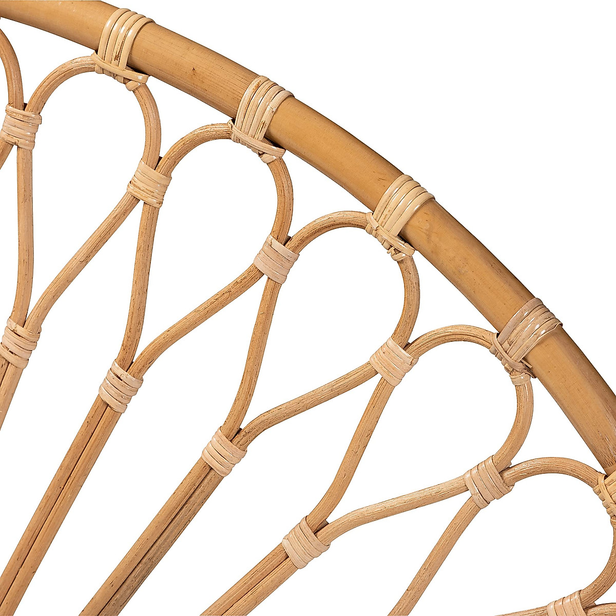 Baxton Studio Perenna Natural Rattan Standalone Headboard, Queen