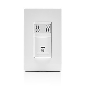 Leviton IPHS5-1LW Decora In-Wall Humidity Sensor & Fan Control , 3A, Single Pole, White