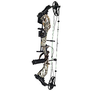 SAS Feud X 30-70 Lbs 19-31" Draw Length Compound Bow Pro Package for Hunting Field Target (Camo)