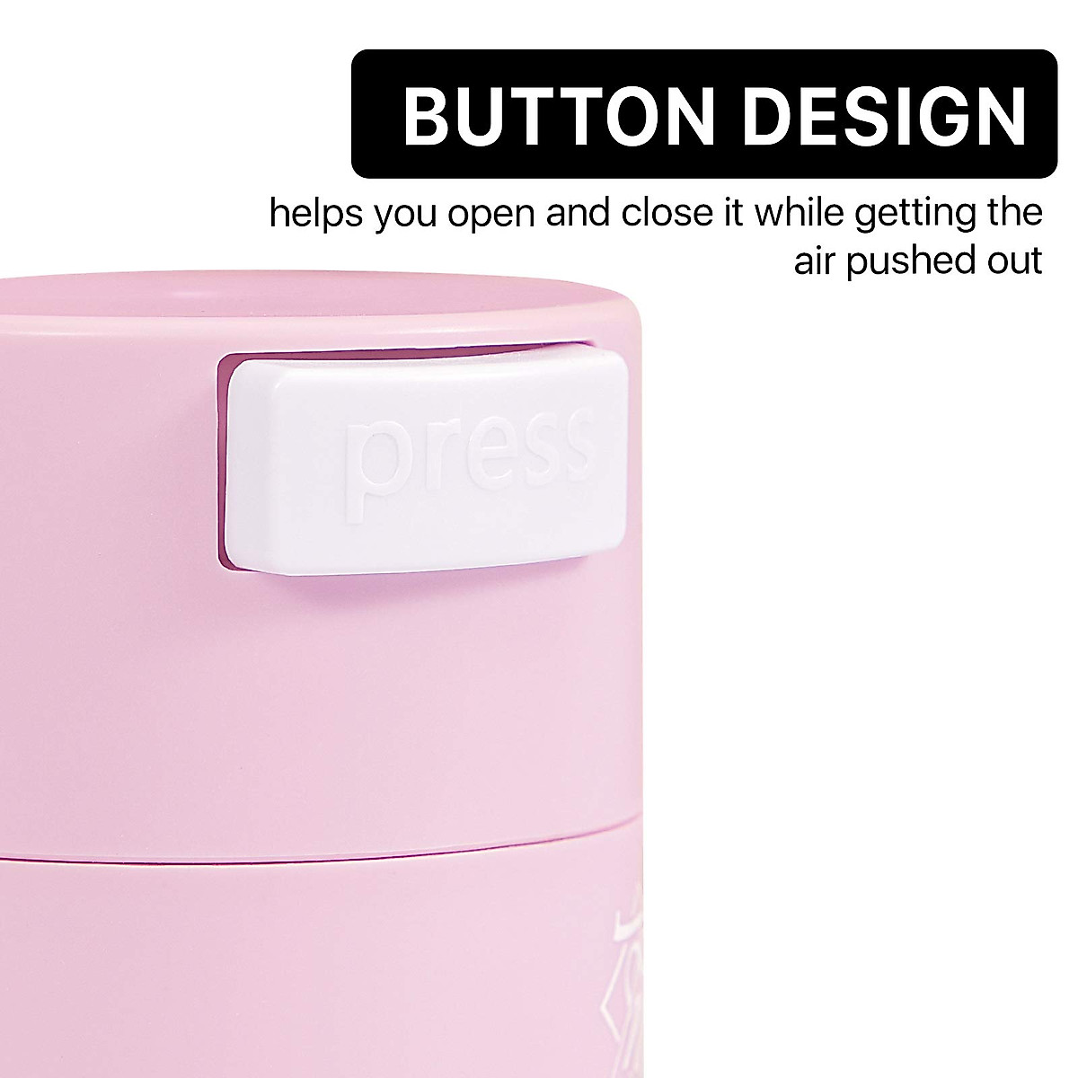 "N/A" Pretty memory Glue Storage Container for Eyelash Extensions Airtight Lash Glue Holder Tank Jar Adhesive Eyelash Extension Supplies, Pink