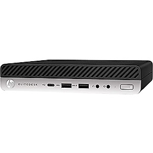New HP EliteDesk 800 G4 Desktop Mini - Intel Core i5-8500T - 16GB DDR4-256GB SSD - Intel UHD Graphics 630 - Windows 10 Pro 64-bit