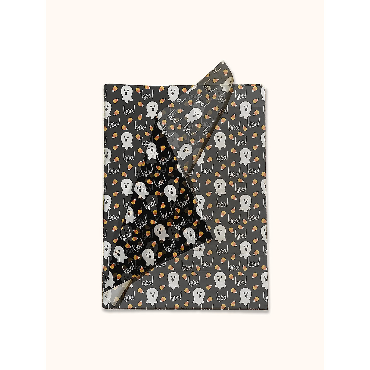 Halloween Ghosts Printed Tissue Paper - Tissue Paper for Gift Bags - Gift Bag Wrapping Paper - Gift Wrapping Paper - Holiday Tissue Paper - Fall Tissue Paper | 24 Sheets 20" x 30"