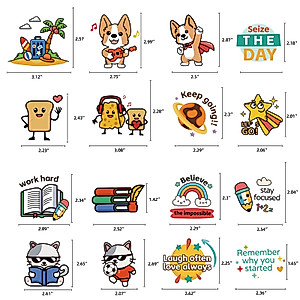 Sontanbao 98PCS Cute Water Bottle Stickers for Kids, Stickers for Water Bottles, Waterproof Stickers Vinyl Stickers Laptop Stickers Inspirational Stickers Pack
