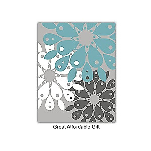 Dining Room, Kitchen Decor - Bless the Food Before Us Sign - Teal Blue Wall Art Set - Vintage Style Home Decor - Gift for Cooks and Chefs - Great Engagement, Anniversary or Birthday Gift for Women