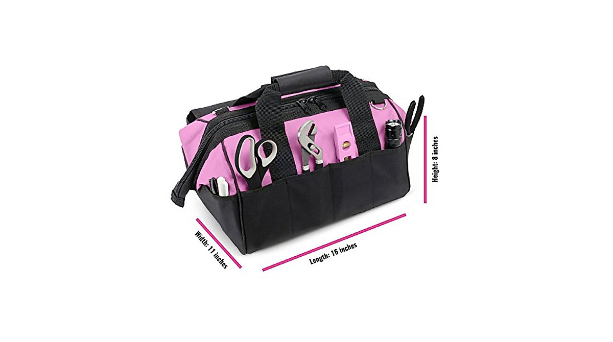 Lightweight Pink Power Drill Set for Women - 18V Drill Kit