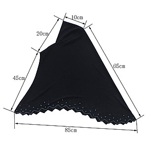 Modest Beauty Womens Muslim Amira Hijab Scarf Islamic Headscarf Long Shwals for Girls with Czech Drill