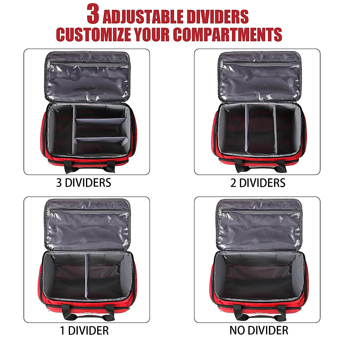 Medical Bag Rolling Roller Bag Trolley Duffel Nurses Emt Cna RN Empty for First Aid Responder Home Health Care Nursing Student Roll Duffle Bag Carry on with Wheels wheeled Work Physicians Doctor