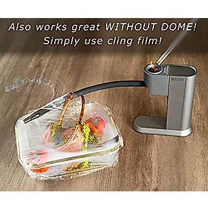 Food & Cocktail Smoking Gun Smoker Premium Kit, with Butane Lighter (Gas Not Included) Cocktail Smoke Infuser Cold Smoke Generator for Drinks Whiskey | Smokey Meat Indoor Flavor Blaster Wood Burning Small Kitchen Accessories | Party Supplies & Gift for Ma