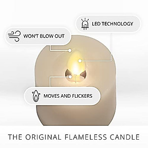 Luminara Wick to Flame Bundle Set with Real Wax LED Tealight Set with a Remote Control, Ultra Realistic Pillar and Tealights