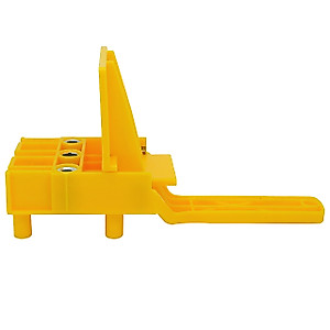 INDPROD Handheld Dowel Jig 15pcs,Pocket Hole Jig Kit for woodworking,3 Metal Bushing Sizes 6mm 8mm 10mm,Hole Screw Jig Positioner,Punch Locator Includes Removable Dowels Hex Key Self-Centering Pins