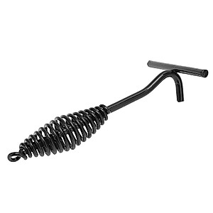 8 Inch Dutch Oven Lid Lifter, Black Cast Iron Dutch Oven Lid Lifter with Spiral Handle, Camp Dutch Oven Lid Lifter for Lifting and Carrying Dutch Ovens, Cooking Accessories for Outdoor Campfire