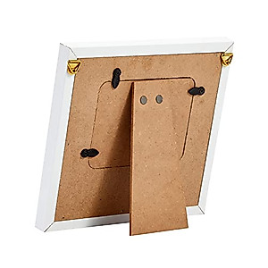 Juvale Baby Sonogram Picture Frame for 4 x 3 Ultrasound Photo, First Selfie (7 x 6.5 In, White)