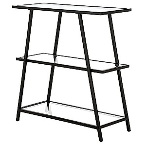 Yair 36'' Tall Rectangular Bookcase in Blackened Bronze