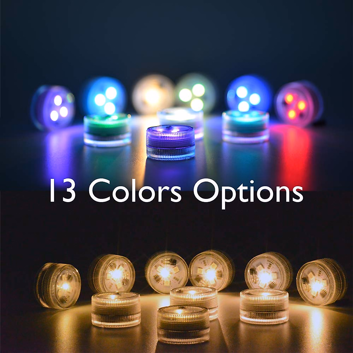 Paper Lantern Lights Battery Operated Remote Hanging Led Lantern Lights with Hook Super Bright RGB White Warm White 15 Days Standby, 36 hours Constant On for Lantern Tent Lighting(10 lights+2 remotes)