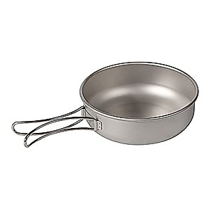 TWDYC Camping Titanium Bowls 300ml-400ml with Titanium Folding Handles Folding Bowls Cookware Tableware Cutlery (Size : 400ml)