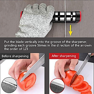 Knife Sharpener,3in1 Quickly Restore and Polish Blades, Safe and easy to use