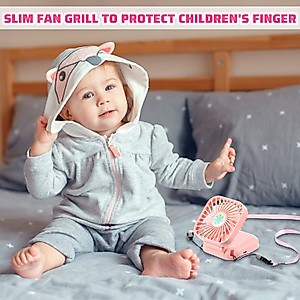 16 Pcs Necklace Fans Bulk, Mini Portable Fan, USB Rechargeable Battery 3 Speed Air Circulatory Fan, Small Personal Hands Free Fan, Cooling Folding Electric Desk Fan for Sports Home Travel Office