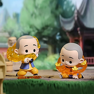 POP MART The Little Monk Yichan Chinese Delicacy Series 3PC Exclusive Action Figure Box Toy Bulk Box Popular Collectible Art Toy Cute Figure Creative Gift, for Christmas Birthday Party Holiday