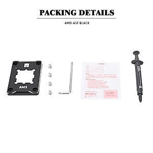 Thermalright ASF-Black AM5 CPU Holder, Corrective Anti-Bending Fixing Frame, AM5 Full-fit Fixed Non-Marking Mounter, AM5 Anti-Bending Contact Frame, CPU Cooler Standard