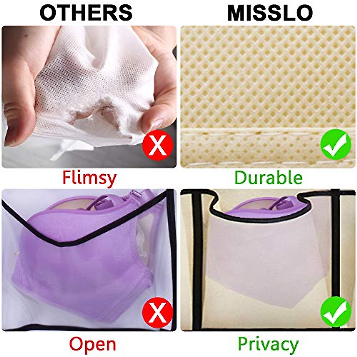 MISSLO Over the Door Shoe Organizer 24 Large Fabric Pocket Closet Accessory Storage Hanging Shoe Hanger, Beige