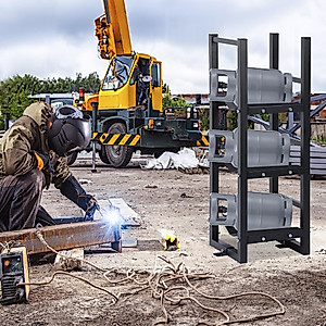 Eastrexon Refrigerant Tank Rack Heavy Duty, Stable Metal Refrigerant Cylinder Tank Rack, Powder Coated Cylinder Rack Sufficient Storage for Freon, Gases, Oxygen, Nitrogen, Acetylene