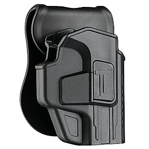Ruger Max 9 Holster, OWB Holster for Ruger Max-9 9mm Luger - Adjustable Tension & Cant | Index Finger Released | Autolock | Outside Waistband Carry | Matte Finish - Right Handed