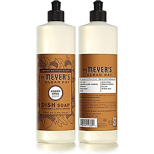 Mrs. Meyer's Liquid Dish Soap, Acorn Spice, 16 OZ (Pack - 3)